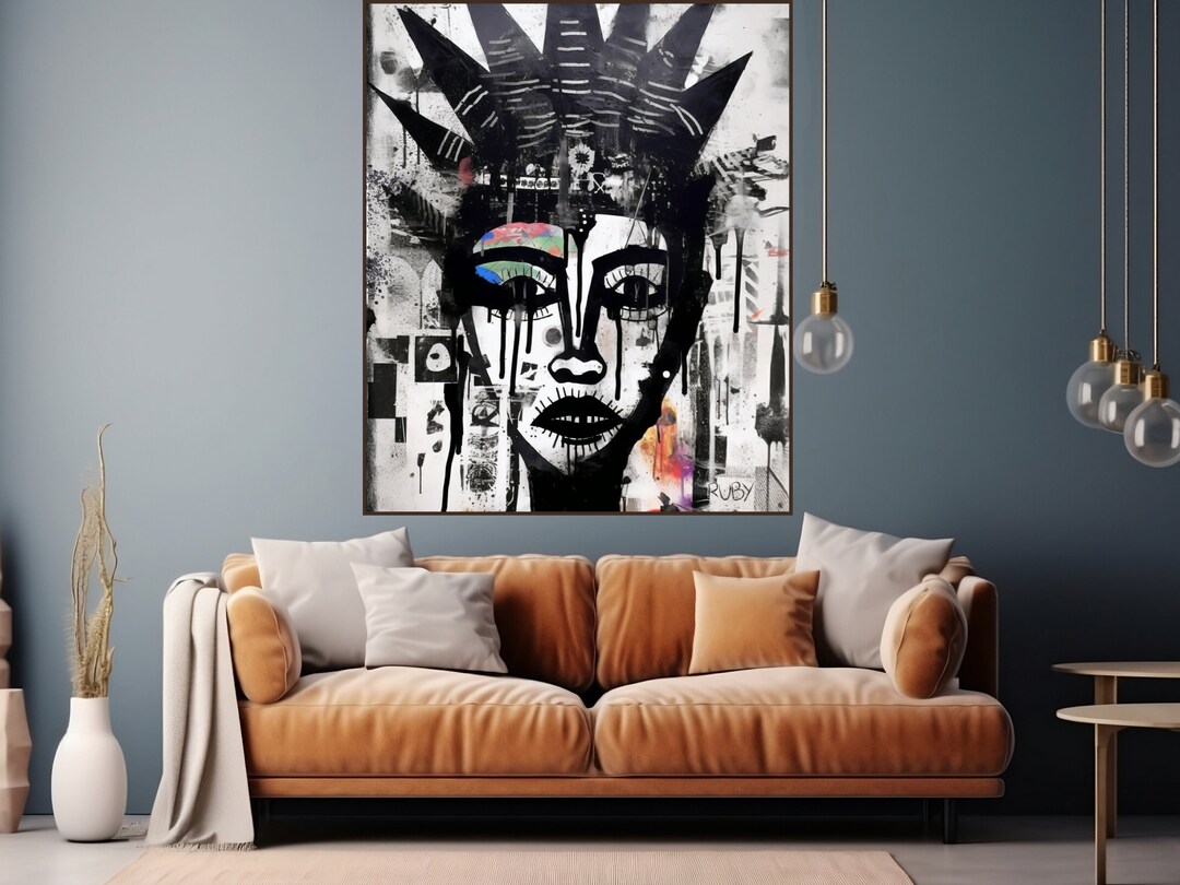 Punk Rock Princess --limited Edition Painting by Ruby Riot | Face ...