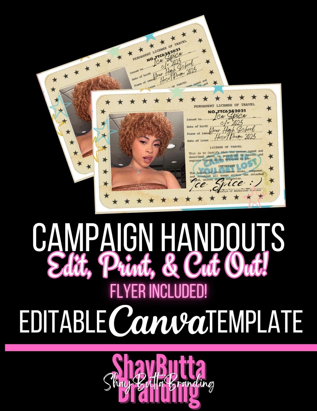 Editable Prom/ Homecoming Handouts With FREE Flyer| Do-it-yourself (DIY ...