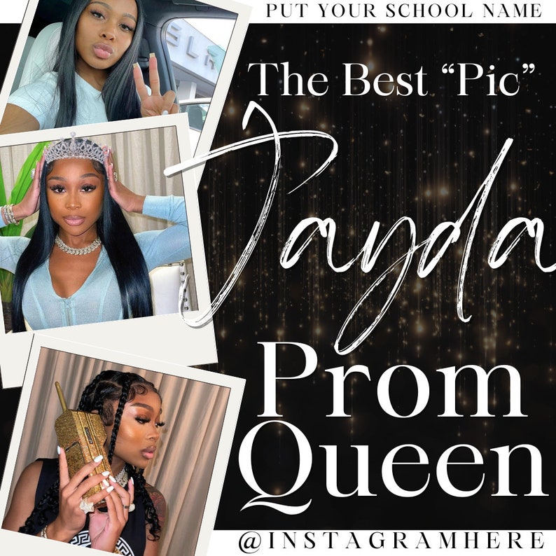 Editable Prom/homecoming Queen Flyer | Do-it-yourself (DIY) |vote for ...