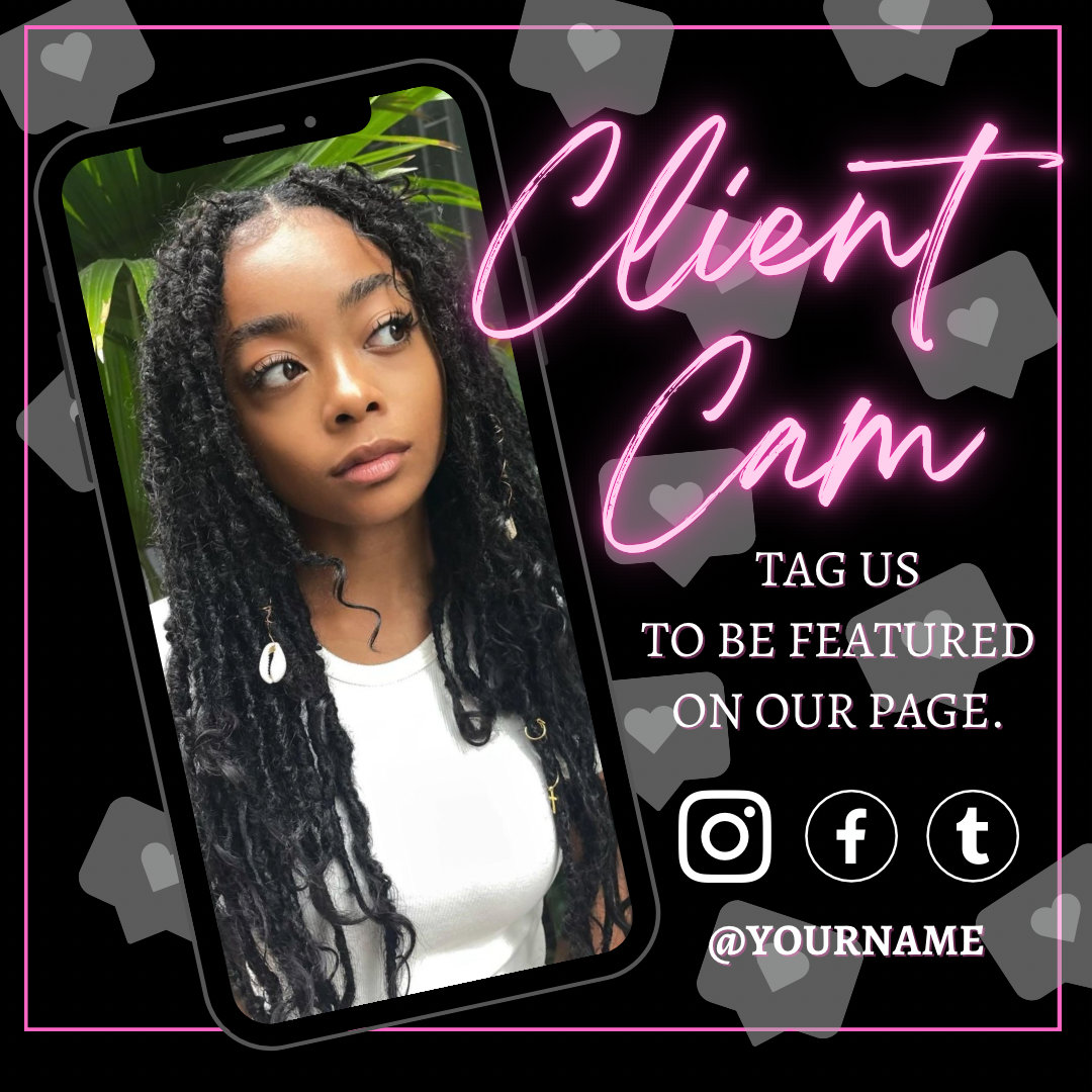 Editable Client Cam Flyer DIY Instagram Flyer Canva - Etsy