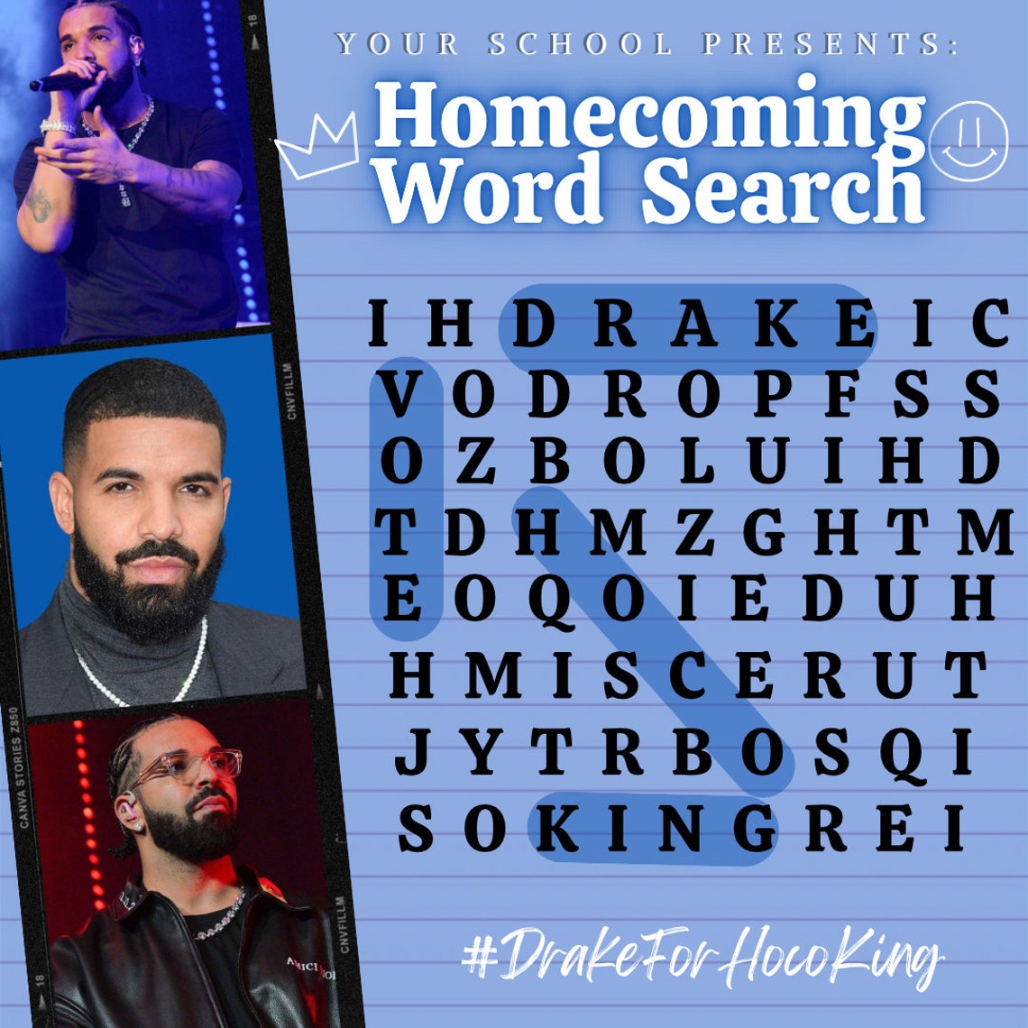 Editable Homecoming King Flyer | Do-it-yourself (DIY) | Vote for Me ...