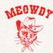 Meowdy Cowboy Cat PNG Western Cat Png Card Cowboy Cat Red Png ...