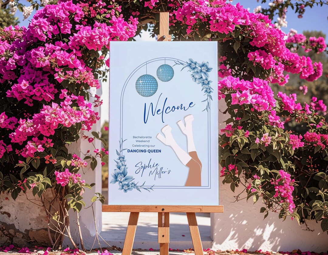 Mamma Mia Bachelorette Welcome Sign Template, Honey Honey Bridal Shower ...