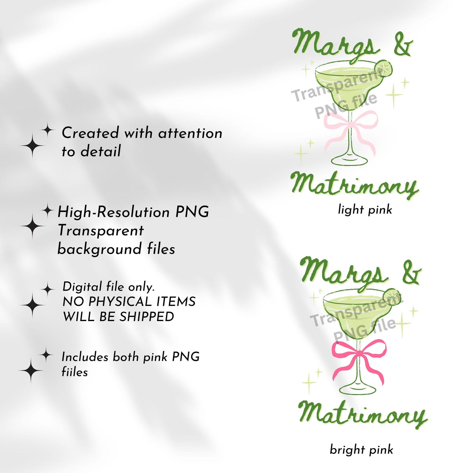Margs & Matrimony Bachelorette PNG: Margarita Clipart (digital Download ...