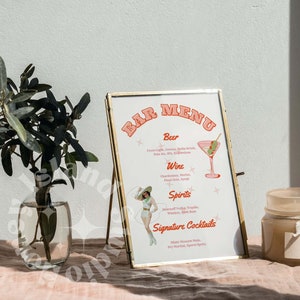 Cowgirl Bar Menu, Western Drinks Menu, Rodeo Bachelorette Party ...