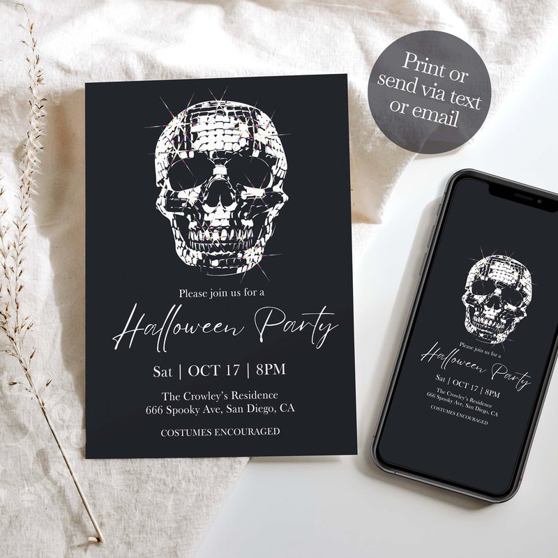 Skull Invite - Etsy