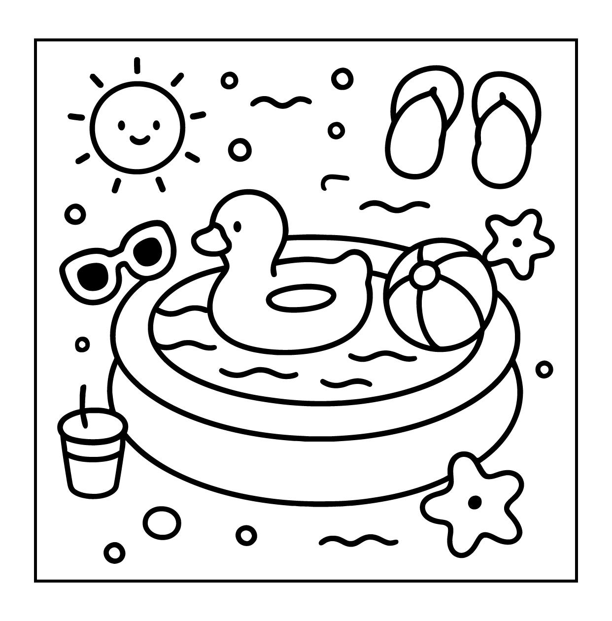 Bold Summer Coloring Pages – 52 Printable Designs – Digital Download ...