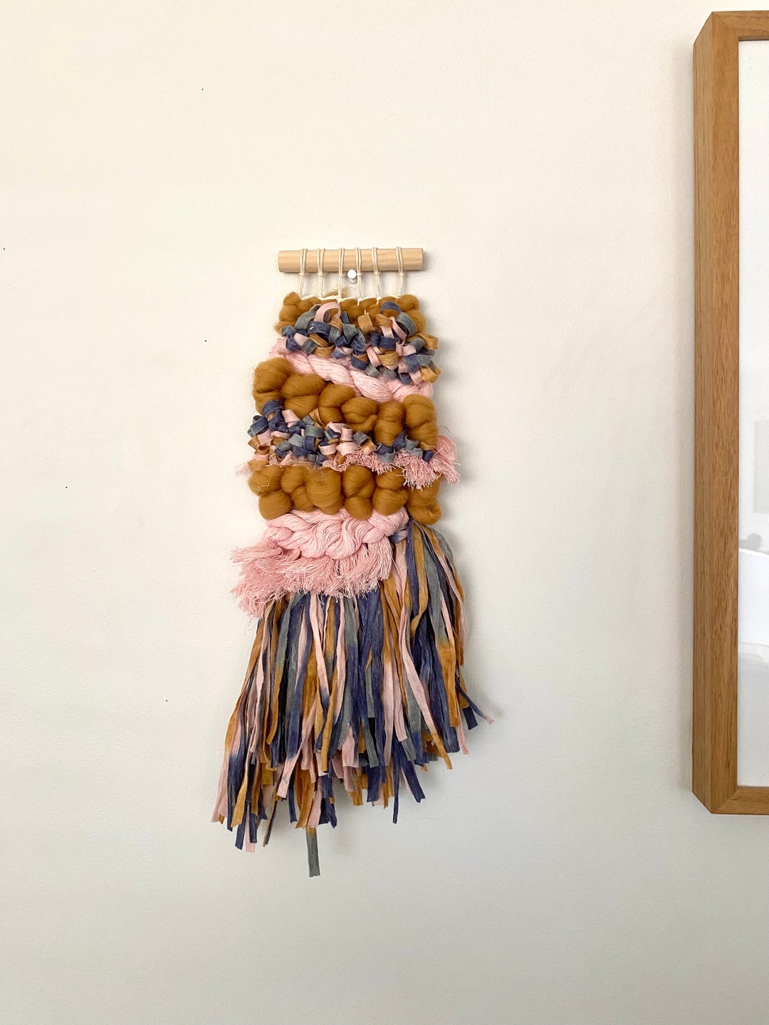 Mini Pink and Blue Weaving - Etsy