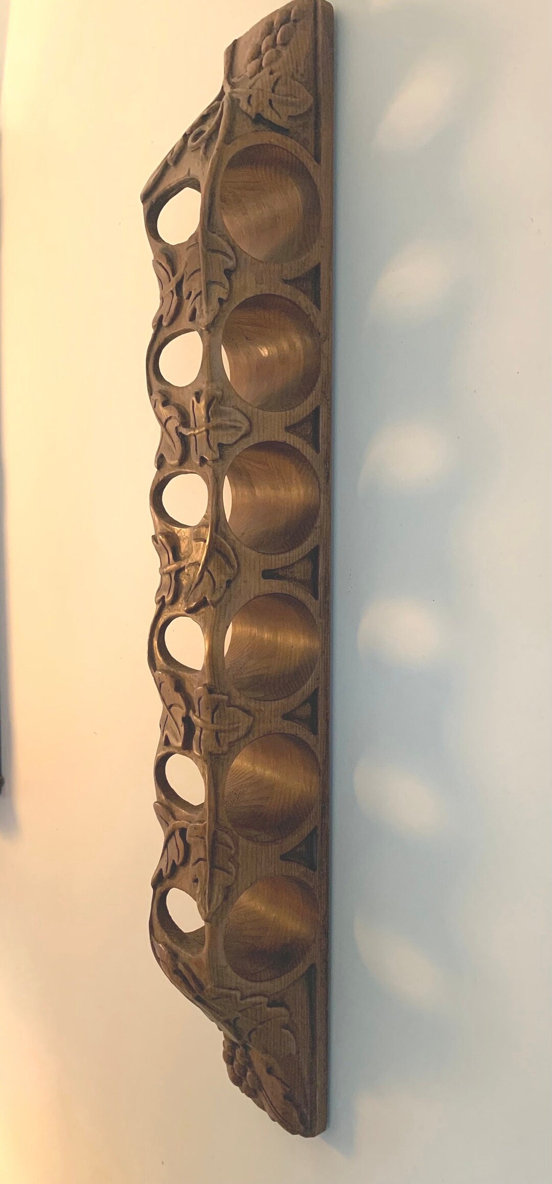 Rare Vintage Enkeboll Carved Wood Grape Vine Hanging Wine Rack 1978 - Etsy