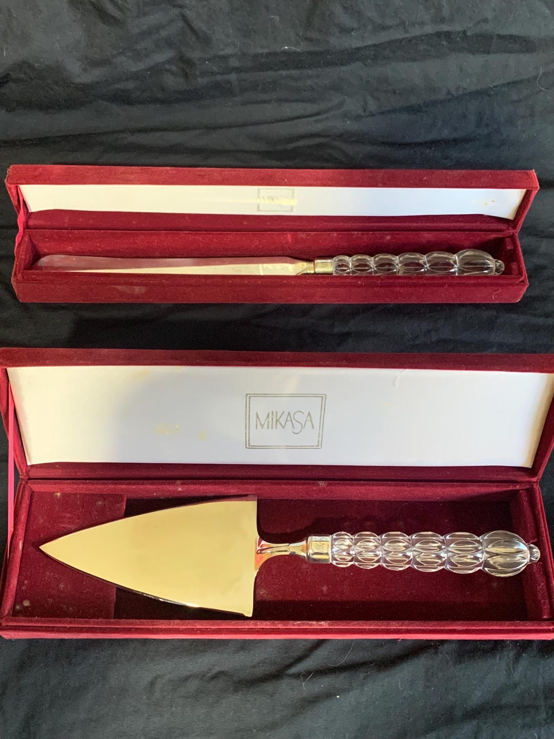 Mikasa Austrian Silver Plated Rousseau Cake Server and Cake Knife W ...