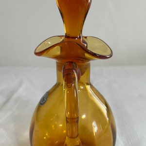 Vintage Rainbow Amber Glass Cruet With Stopper - Etsy