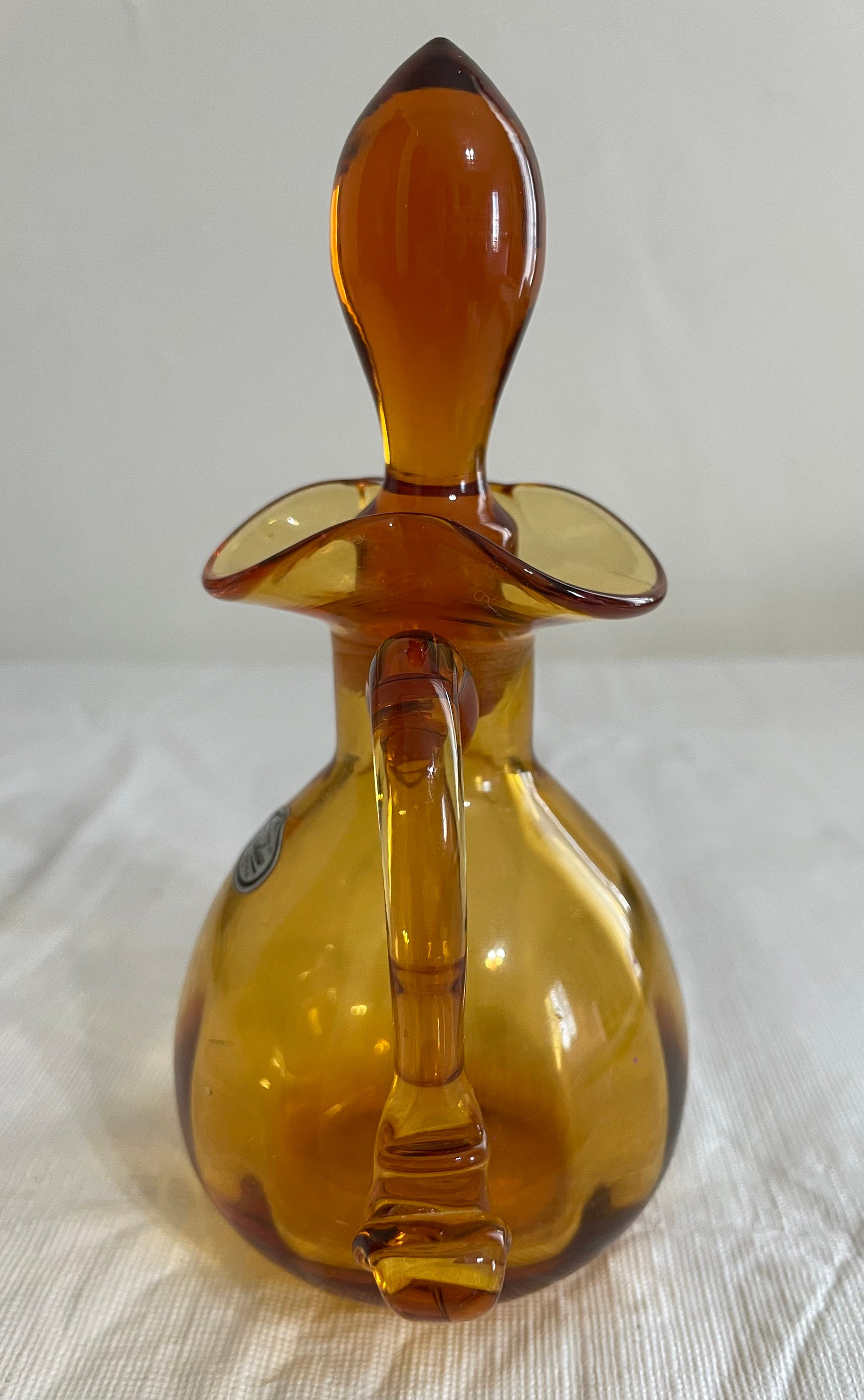 Vintage Rainbow Amber Glass Cruet With Stopper - Etsy
