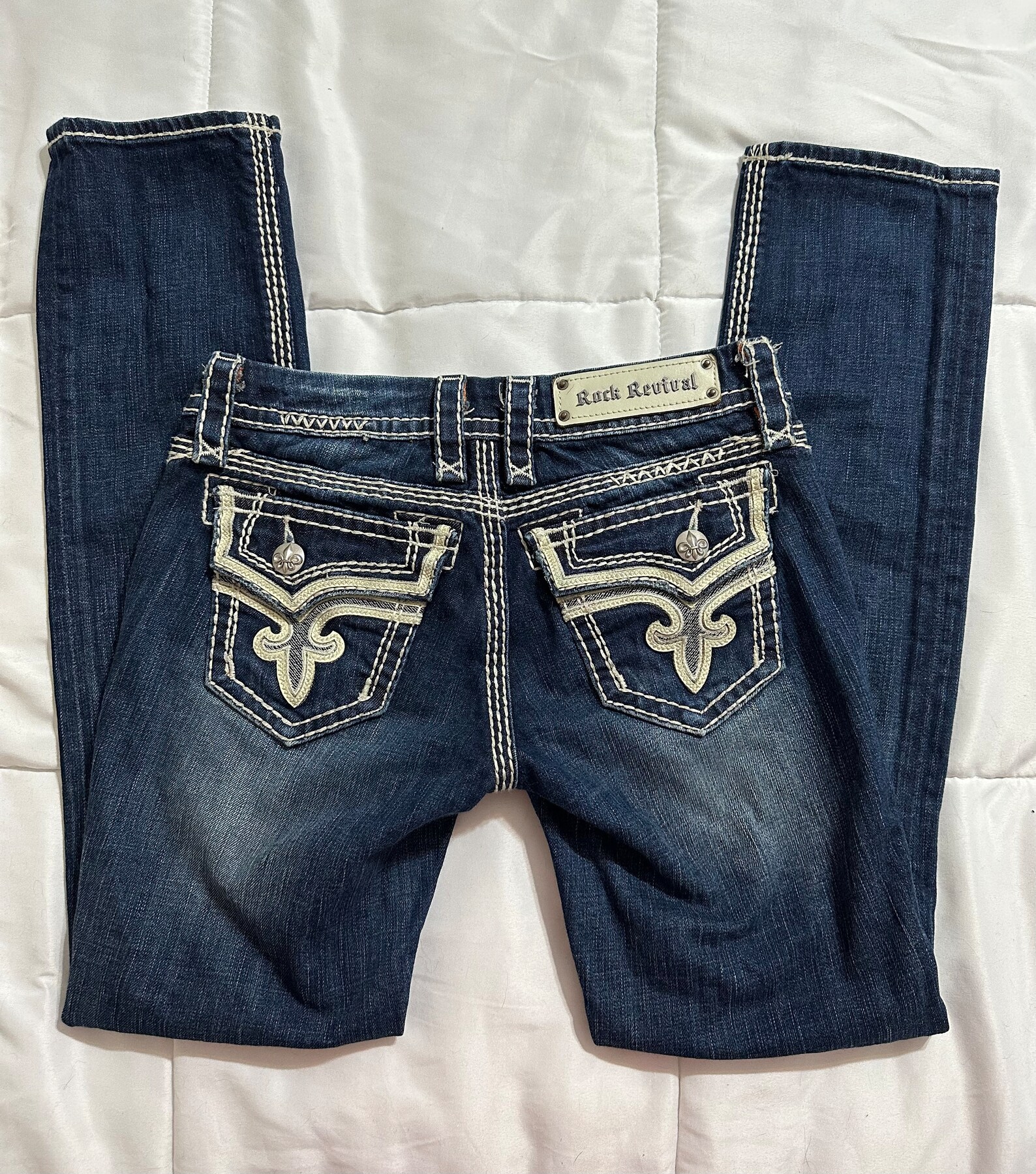 Rock Revival Kai Straight Leg Jean Women's 28 - Etsy