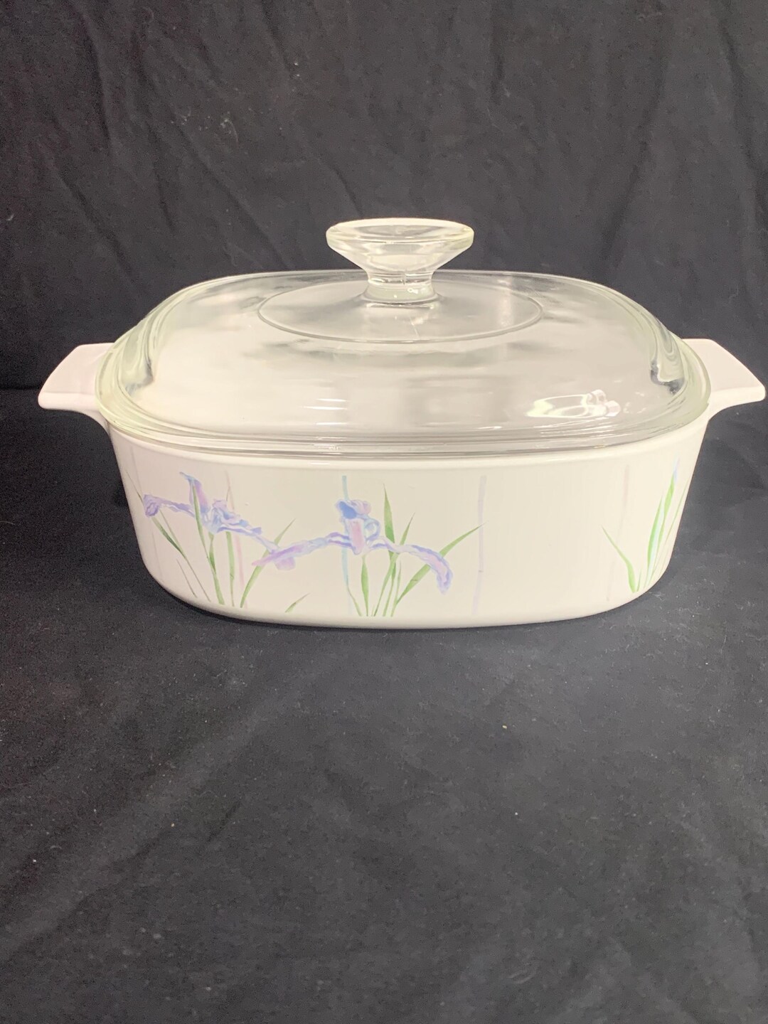 Vintage Corning Ware “shadow Iris” 2 Liter Square Casserole Dish - A-2-B W/ Lid - Etsy