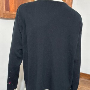 Vintage 90’s KIKIT Embroidered Beaded Sequined Holiday Cardigan Sweater ...