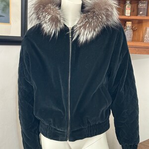 Vintage Sno Skins Jacket With Fox Fur Trimed Hood - Made in USA - Size ...