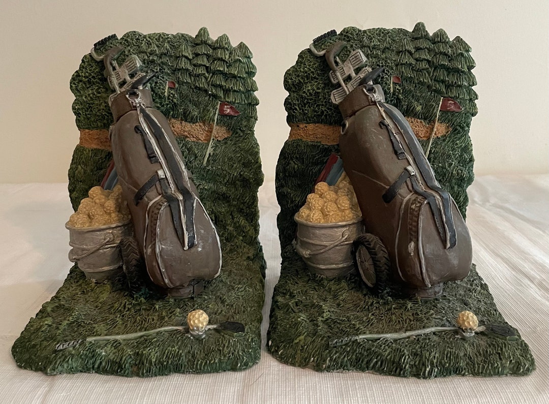 Vintage Golf Bookends - Etsy