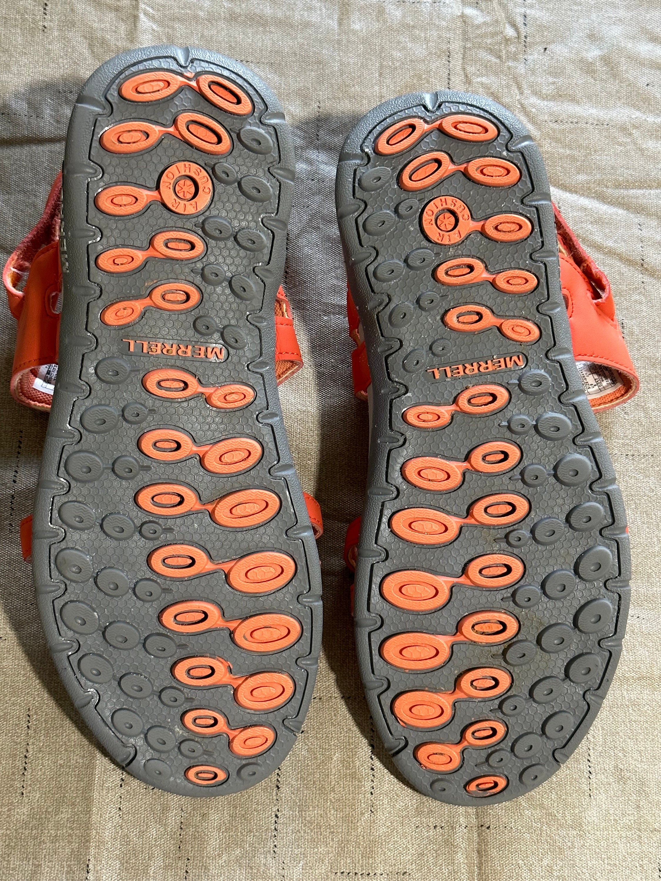 Merrell Tiger Lily Sandals Melon Performance Adjustable Straps Flats ...