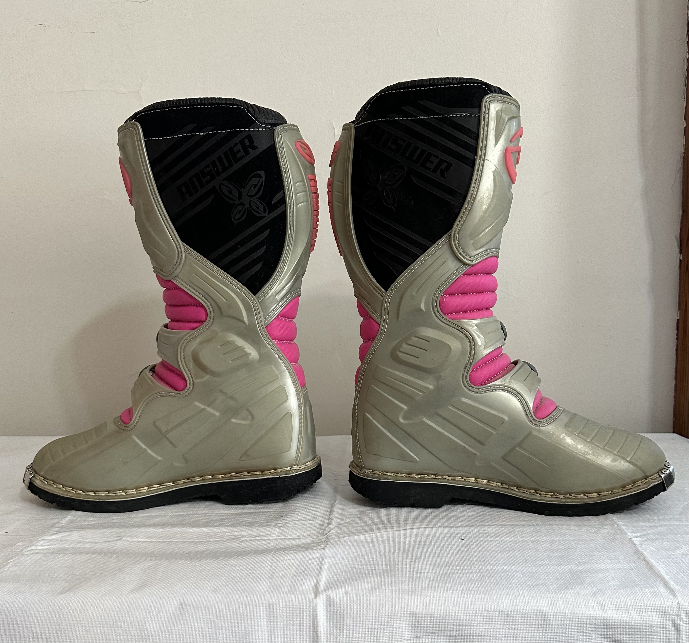 Answer Racing off Road Dirt Bike Riding Motocross Boots Womens Size 10 ...