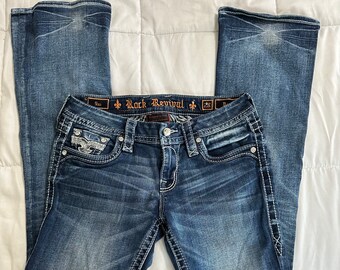 Rock Revival Kai Straight Leg Jean Women's 28 - Etsy