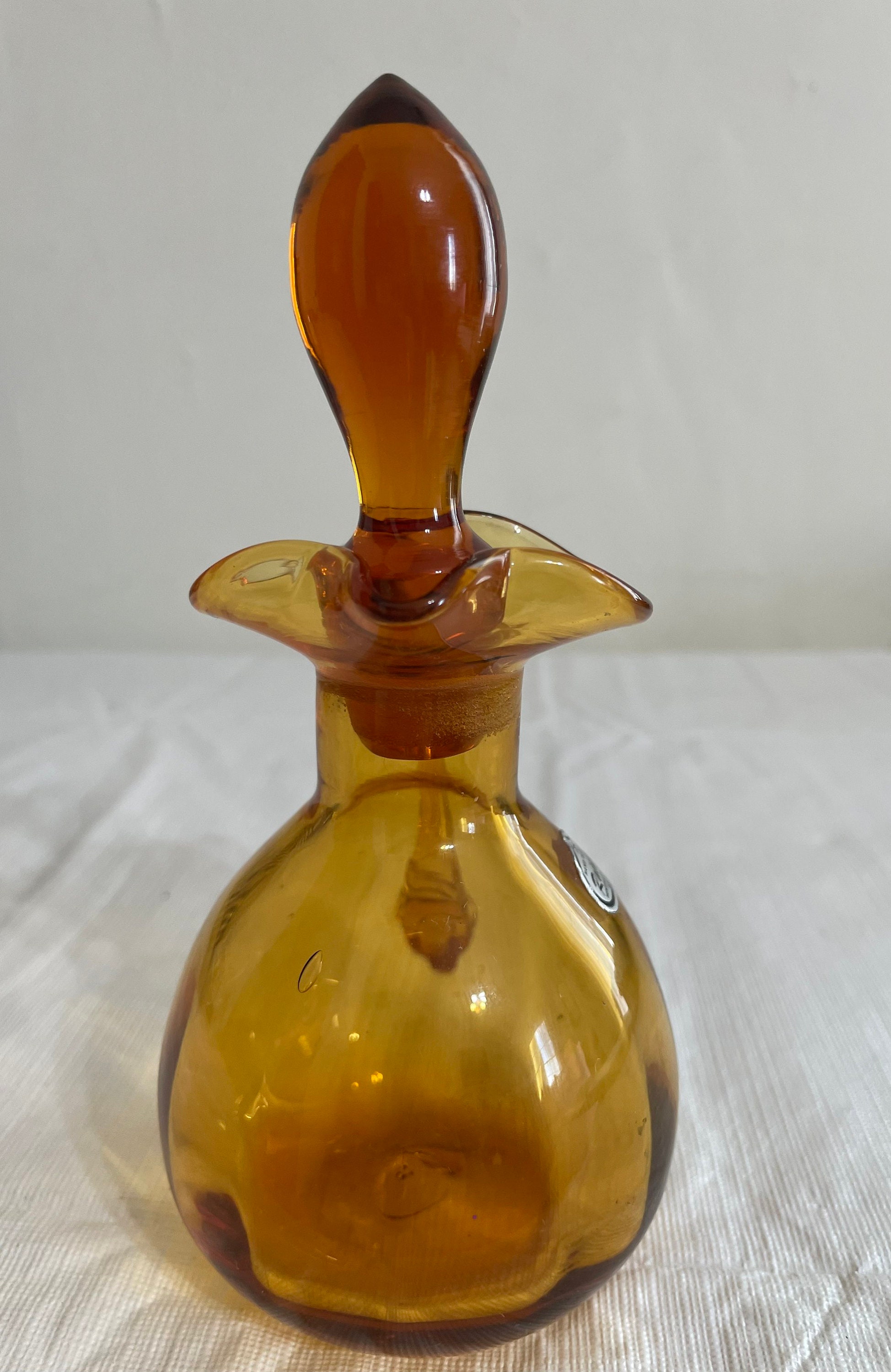 Vintage Rainbow Amber Glass Cruet With Stopper - Etsy