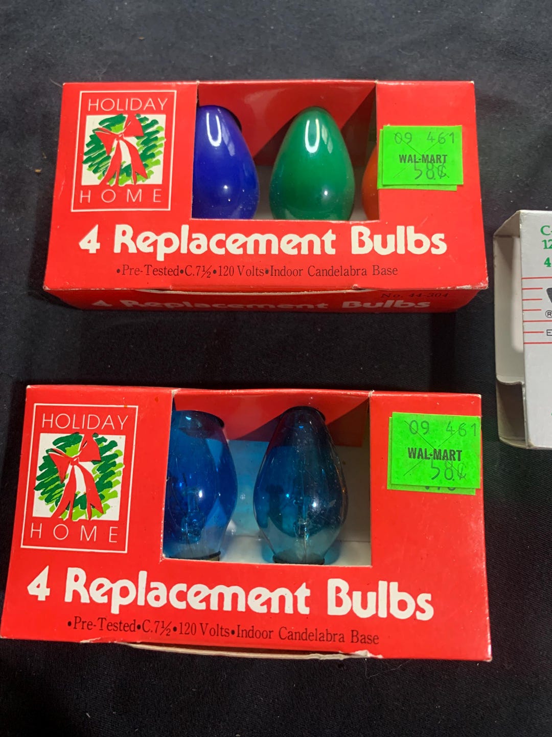 Rare Vintage C7 1/2 Colored Replacement Light Bulbs - 3pkgs of Four - Etsy