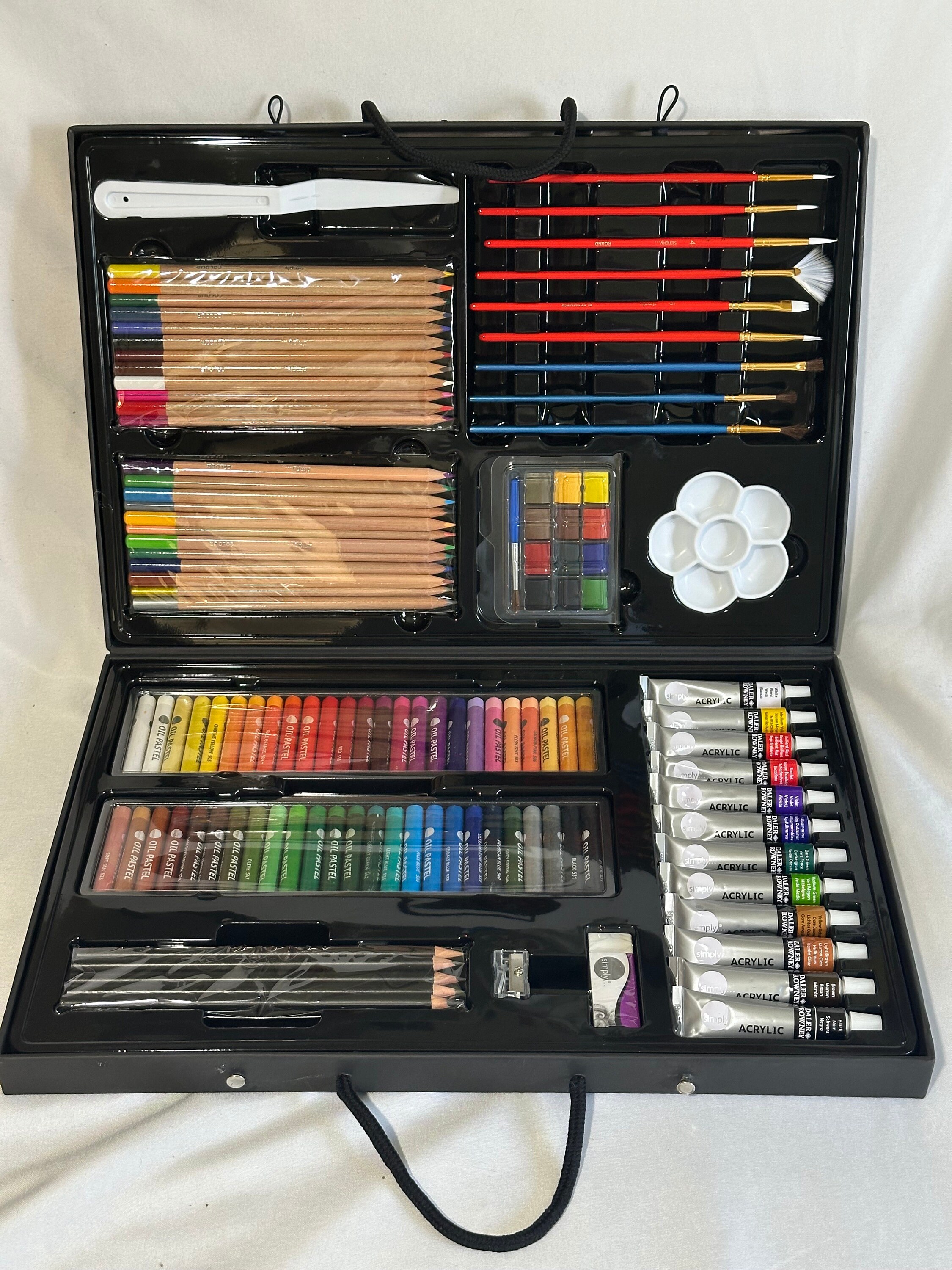 Daler and Rowney Simply Complete Art Set & Full Size Case NIB - Etsy