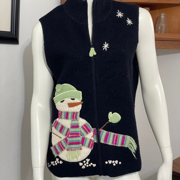 Snowman Vest - Etsy