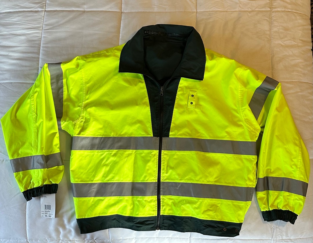 Spiewak Vizguard Short Reversible Duty Rain Jacket Style S315VF Yellow ...