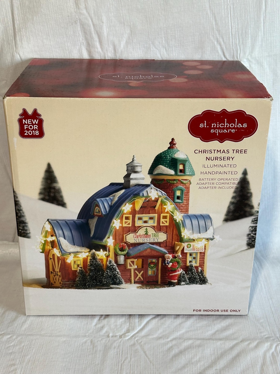 St. Nicholas Square Christmas Tree Nursery Christmas Village Building ...