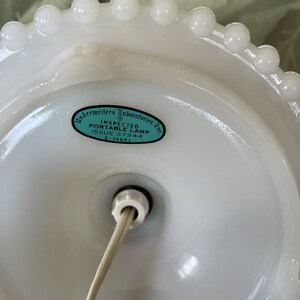 Underwriters Laboratories Portable Table Lamps Milk Glass Floral ...