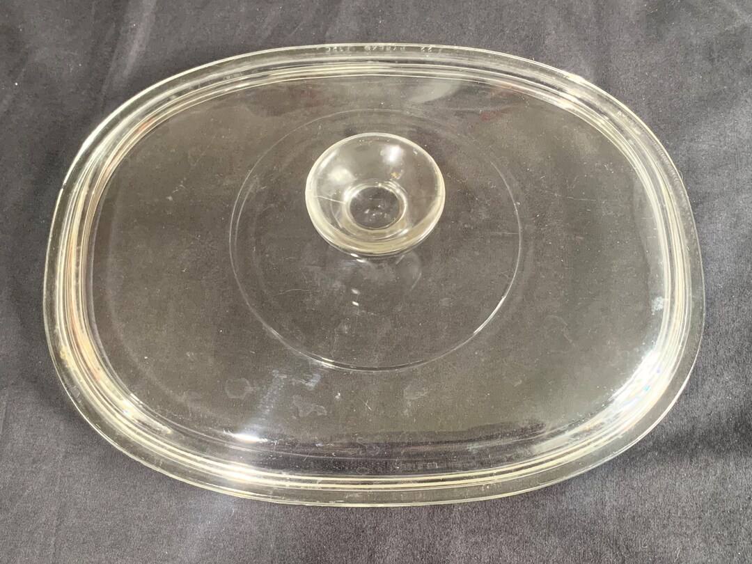 Vintage Pyrex Replacement Clear Glass Oval Lid No. F12C - Etsy