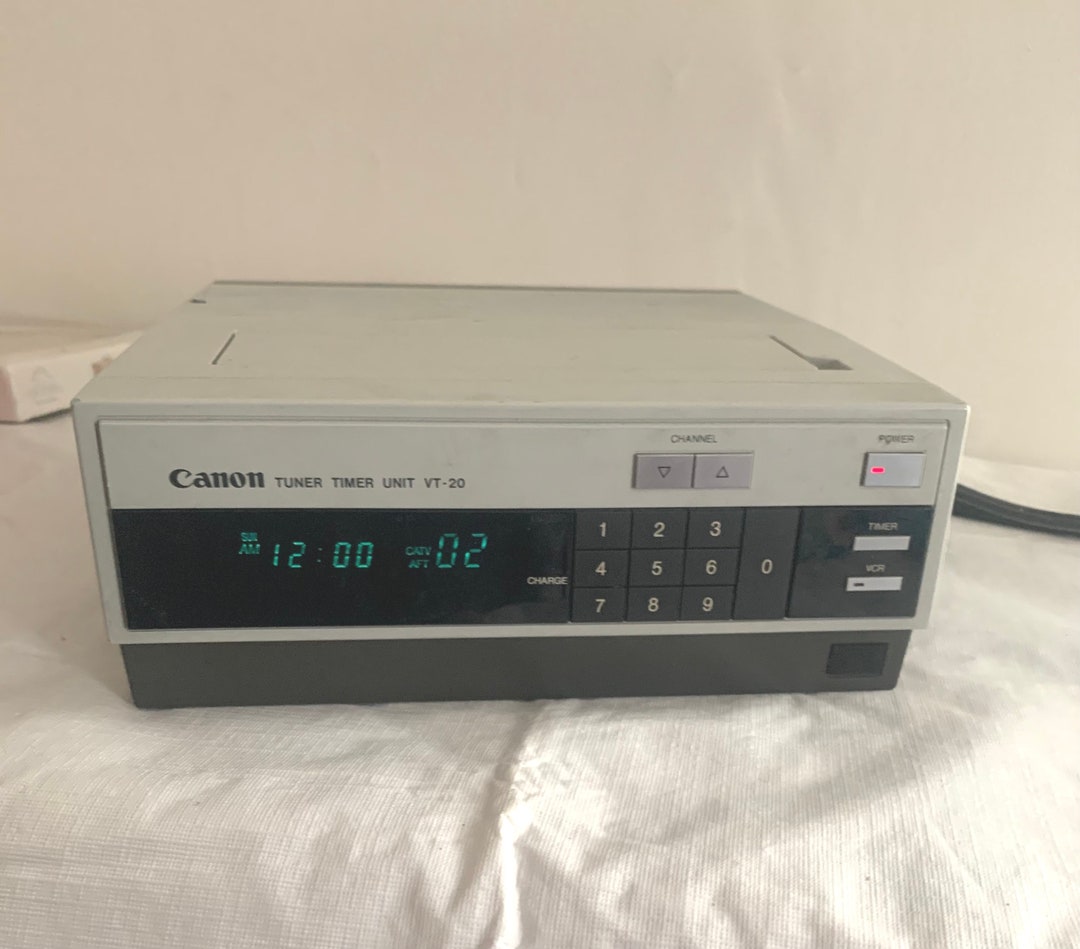 Vintage Cannon VT-20A Portable Video Tuner Timer. Works! - Etsy