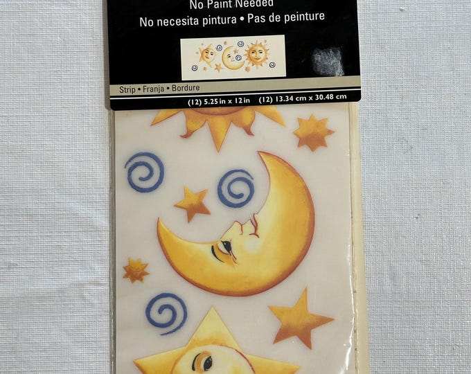 Imperial Instant Stencils Celestial Moon, Sun Face, & Stars Design - 12 ...