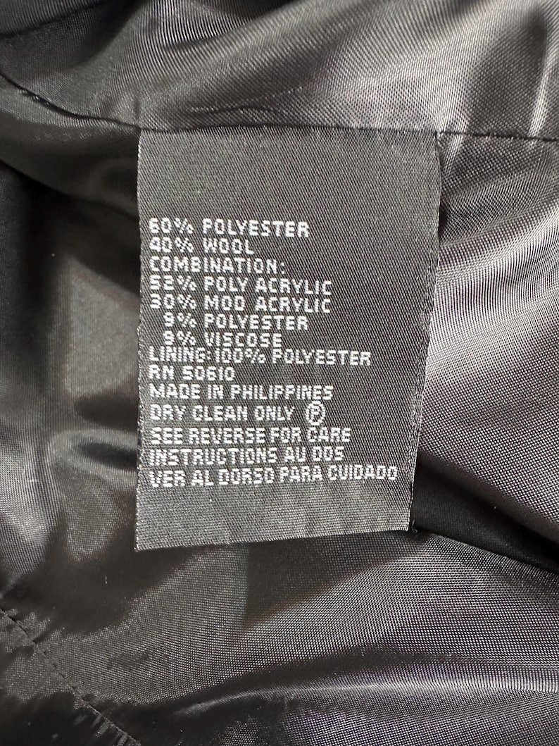 1980s Vintage Kasper ASL Wool Blend Pants Suit With Removeable Faux Fur ...