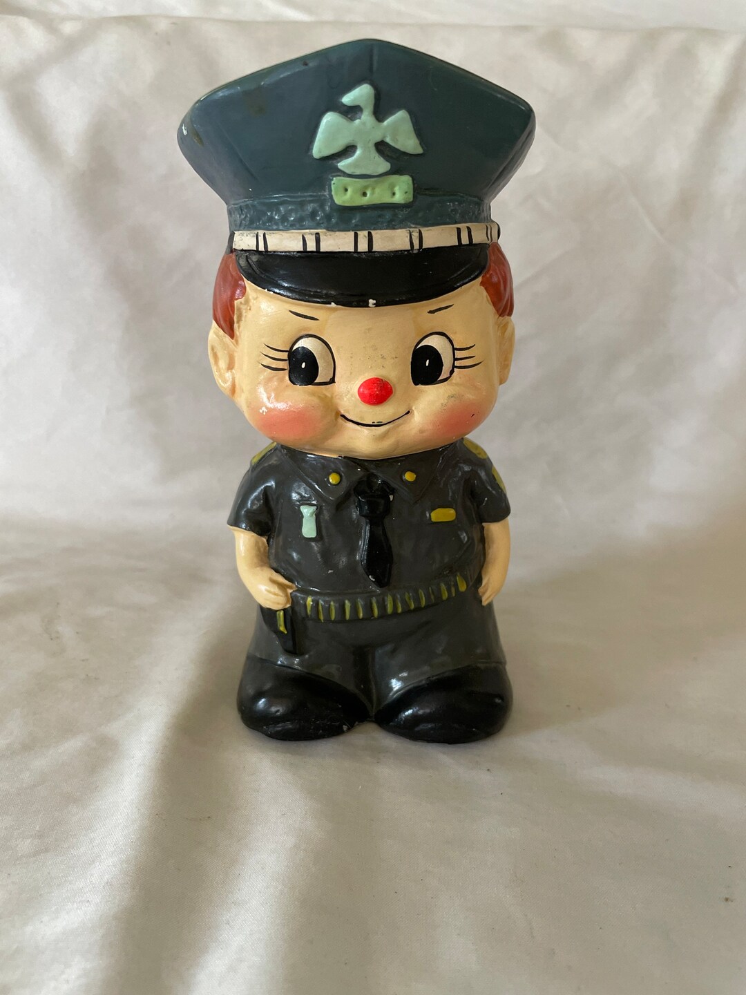Vintage Ceramic Cop Coin Bank - Etsy