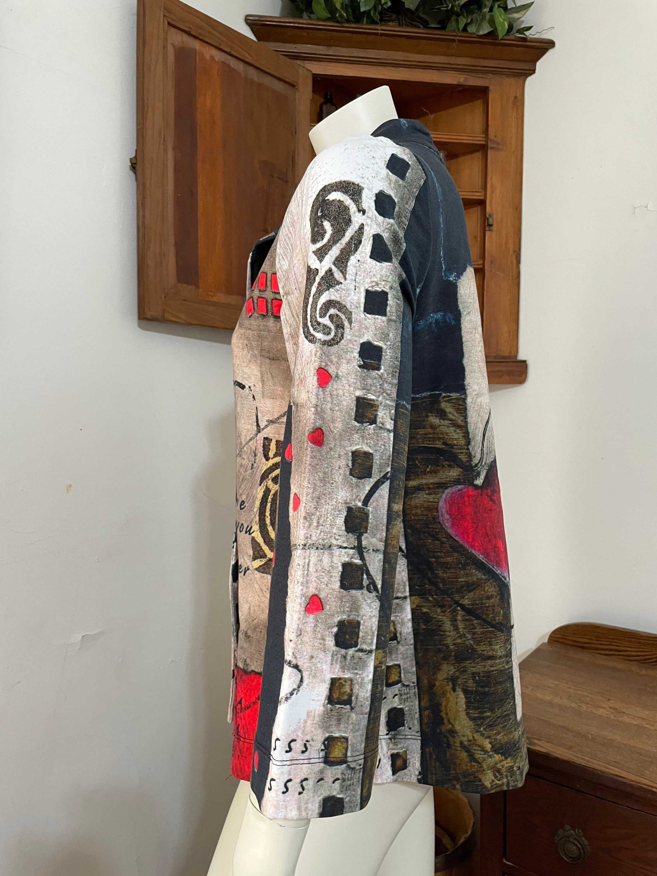 Vintage Simply Art Jacket by Dolcezza - Size S - Etsy