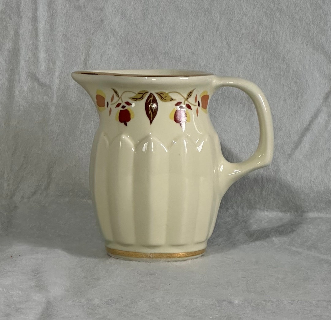 Jewel Tea Autumn Leaf 3.5oz Fluted Creamer Hall China NALCC 2004 - Etsy