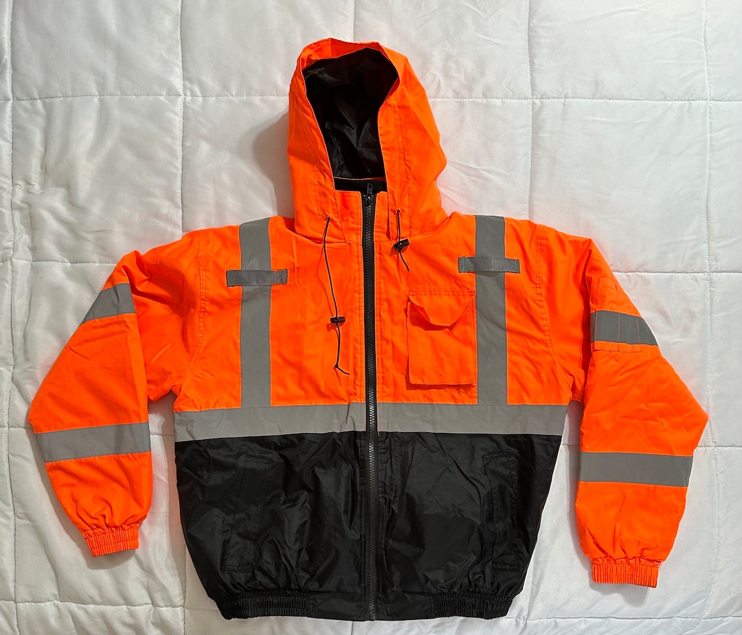 Body Guard Safety Gear Fluorescent Orange Coat Men’s Size L - Etsy