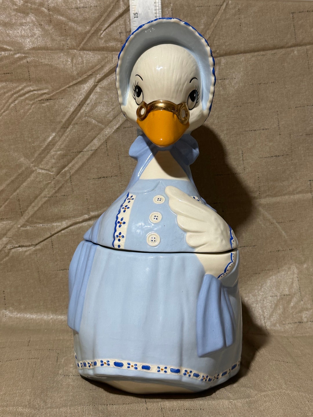 Vintage Ceramic Mother Goose Cookie Jar - Etsy