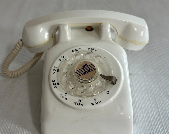 Vintage 1960s Mini Rotary Telephone Music Box - Marco Music Crafts ...