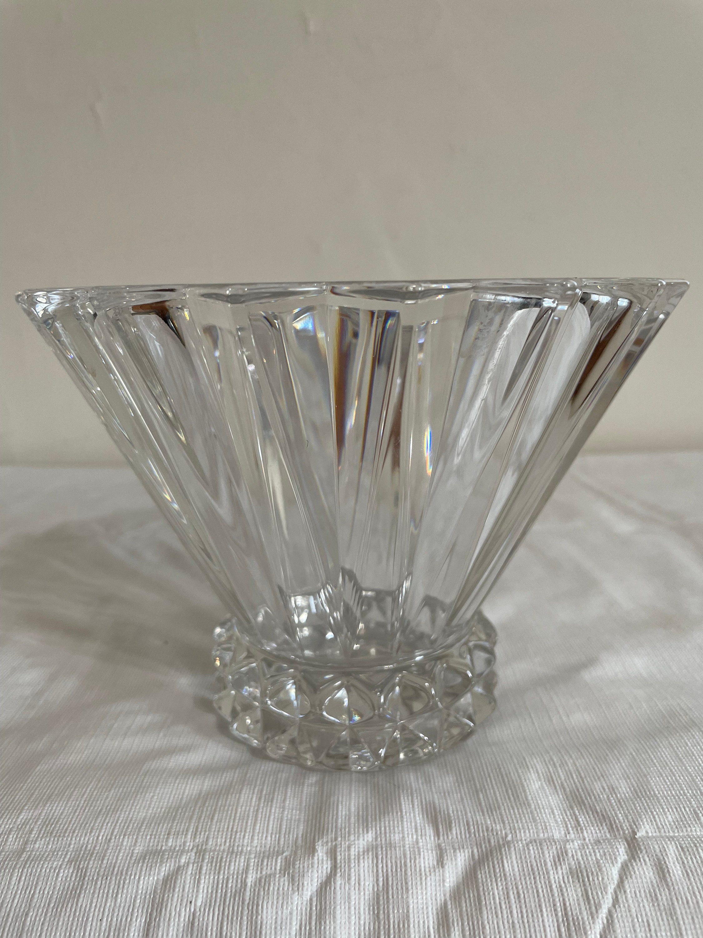Vintage Cut Crystal Rosenthal Classic Vase, Centrepiece, Flower Holder ...