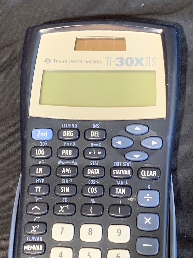 Texas Instruments TI-30X-IIS 2 Line Scientific Solar LCD Calculator - Etsy