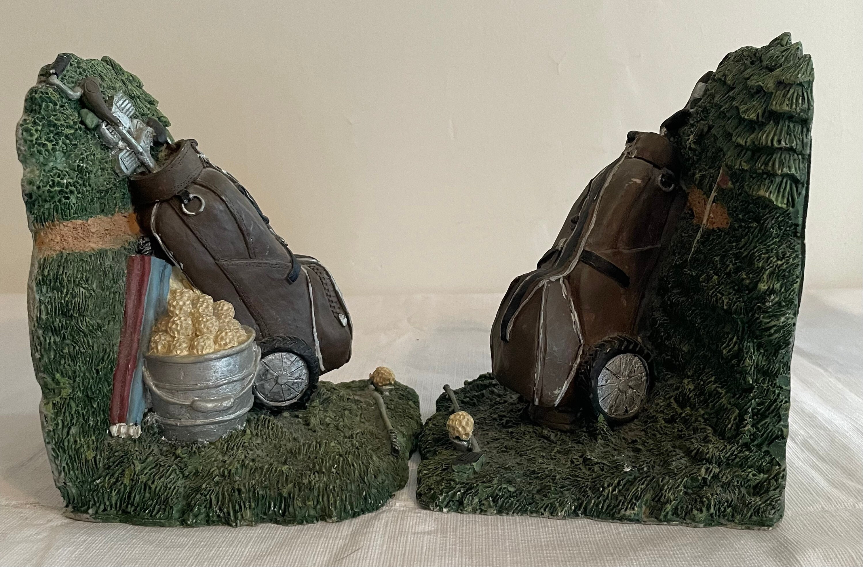 Vintage Golf Bookends - Etsy