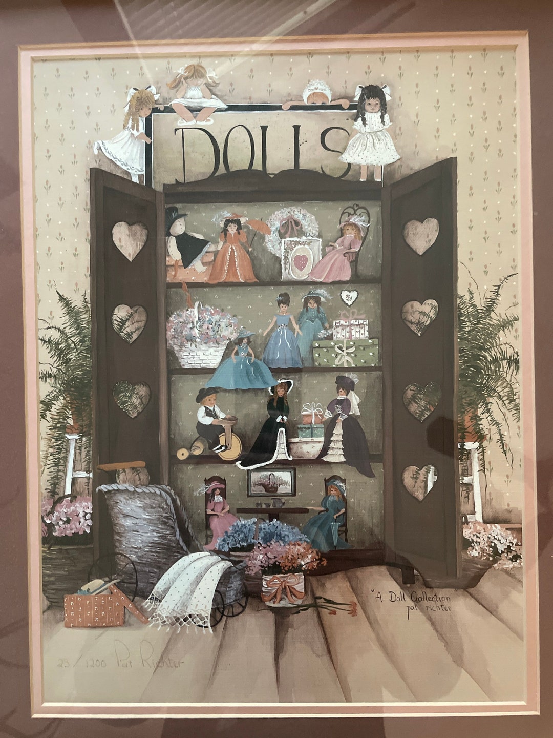 Pat Richter “A Doll Collection” Lithograph 23/1200 - Etsy
