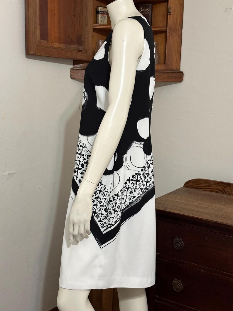 Piazza Sempione (made in Italy) Printed Abstract Black & Ivory CADY ...