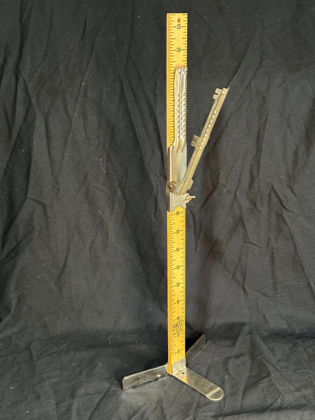 Vintage 1960’s Dritz Skirt Hem Marker - Metal Base, Wood Ruler, Clamp ...
