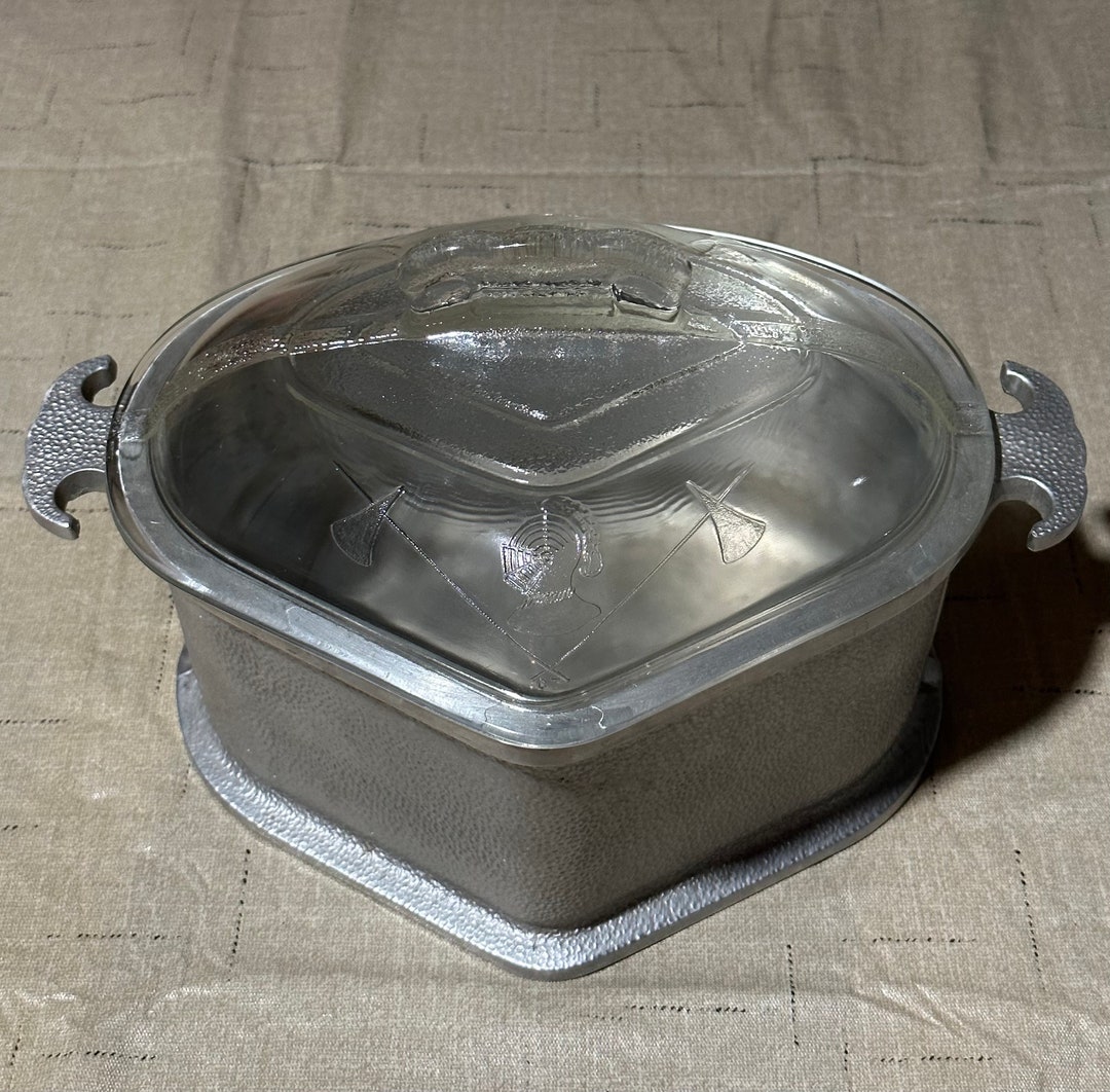 Guardian Service Ware Aluminum 2 Quart Triangle Pot & Glass Lid - Etsy