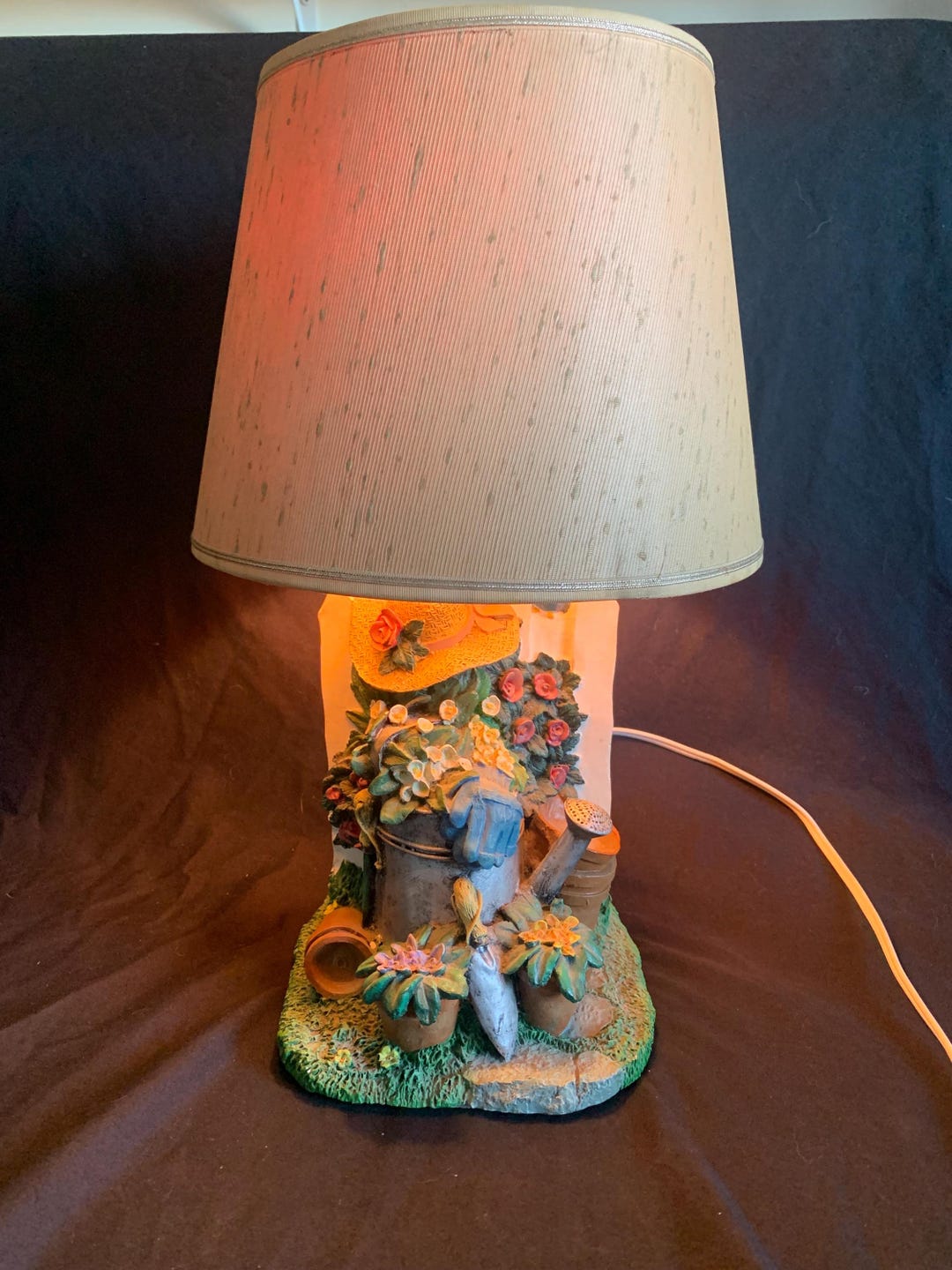 Vintage Figi Graphics 1993 Flower Garden Themed Desktop Table/accent ...