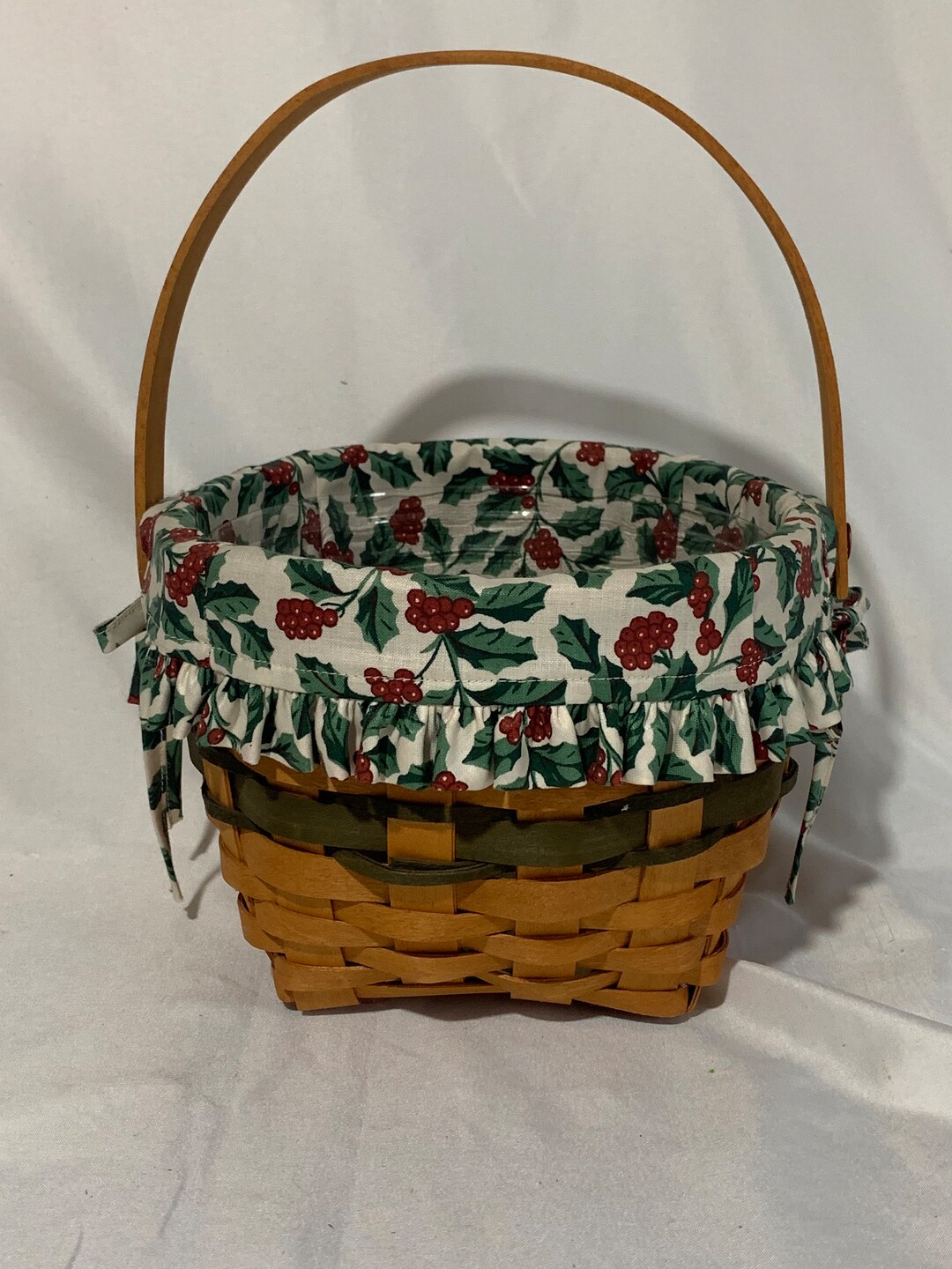 Longaberger Christmas Collection Jingle Bell Basket With Swinging ...